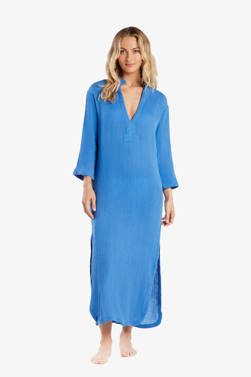 Brigid Tunic, Light Periwinkle, Helen Jon