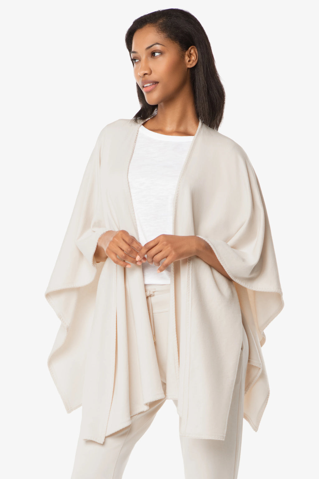 Maxwell Wrap, Stone, Light Tan, Helen Jon
